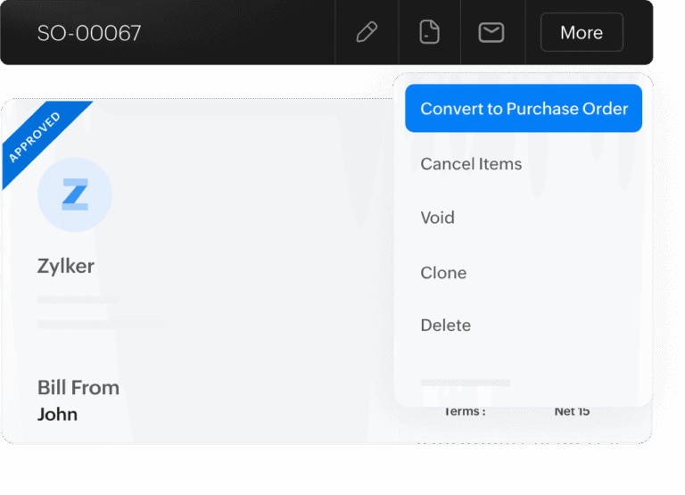 ZOHO ERP – ZEO SOFTWARE