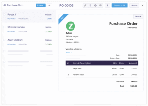ZOHO ERP – ZEO SOFTWARE