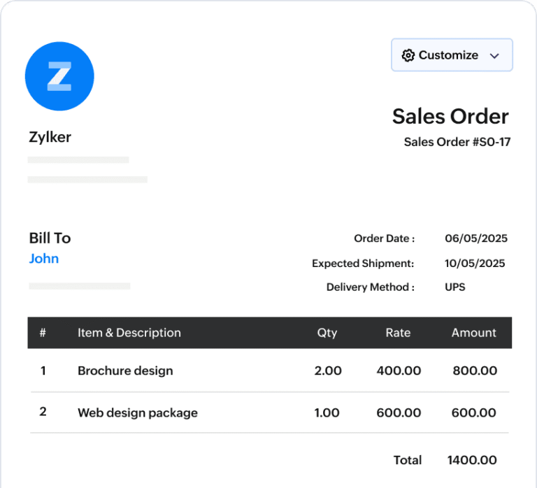 ZOHO ERP – ZEO SOFTWARE